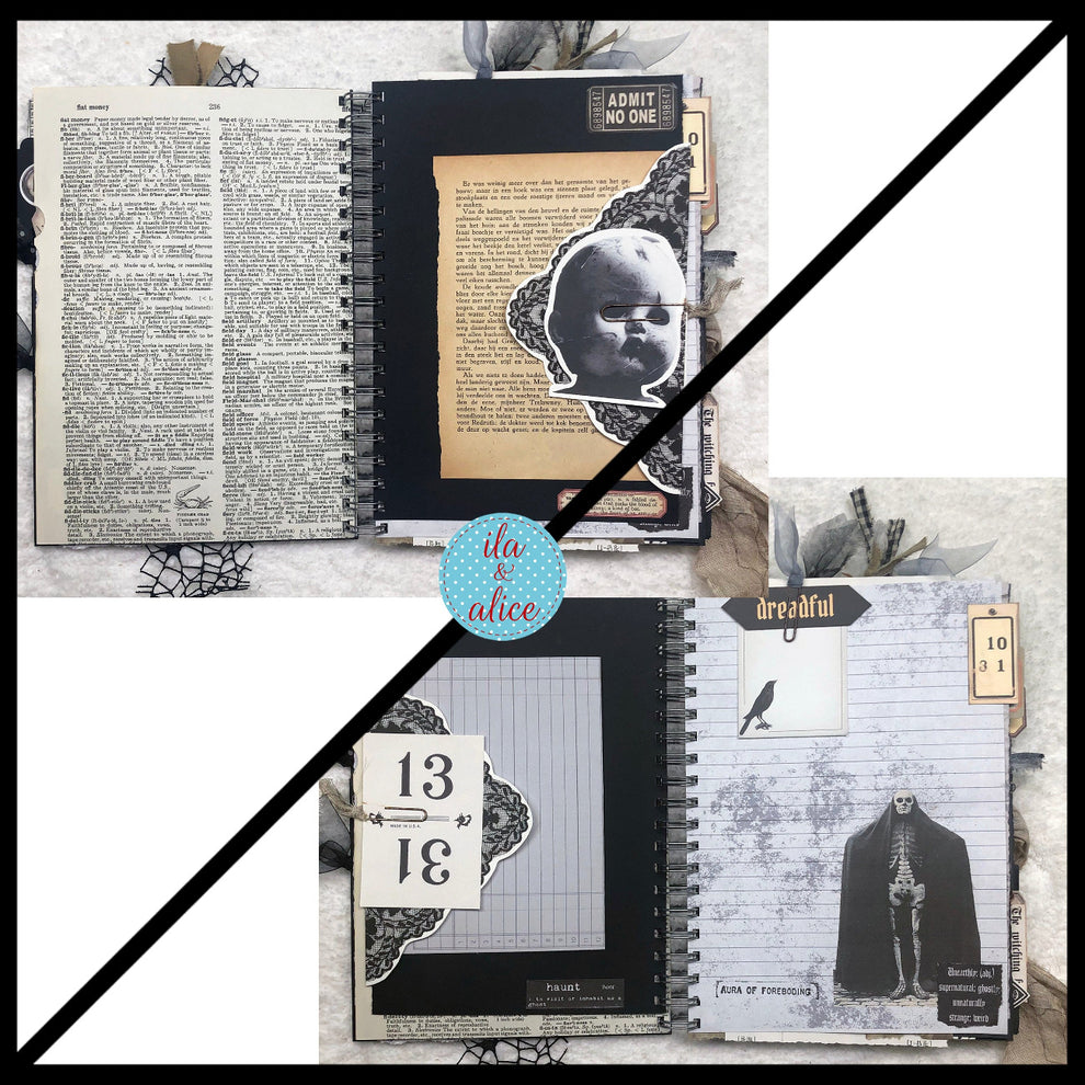 Creepy Witches Halloween Junk Journal with Ghosts & Ghouls – ila & alice
