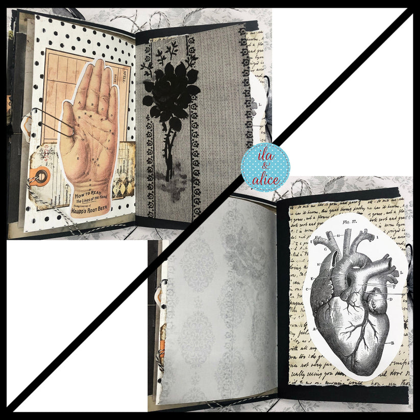 Creepy Dark & Gloomy Winter Junk Journal w Spooky Collage Cover – ila ...